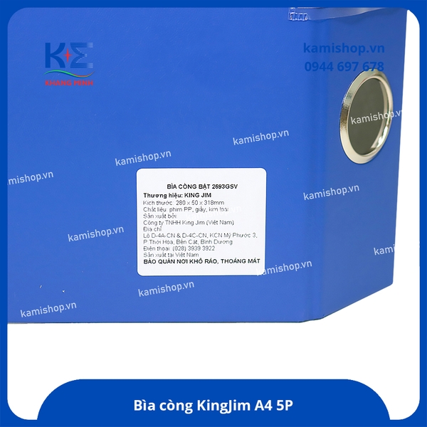 Bìa còng KingJim A4 5P