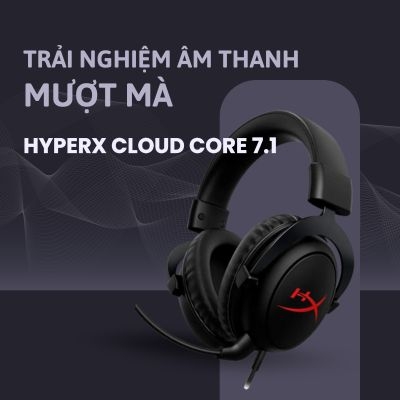 Đánh giá tai nghe HyperX Cloud Core 7.1 có dây