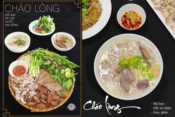 Công Thức Học Nấu Cháo lòng (Dồi heo, Óc Heo Hấp Gừng) - Giò Chéo Quẩy ...