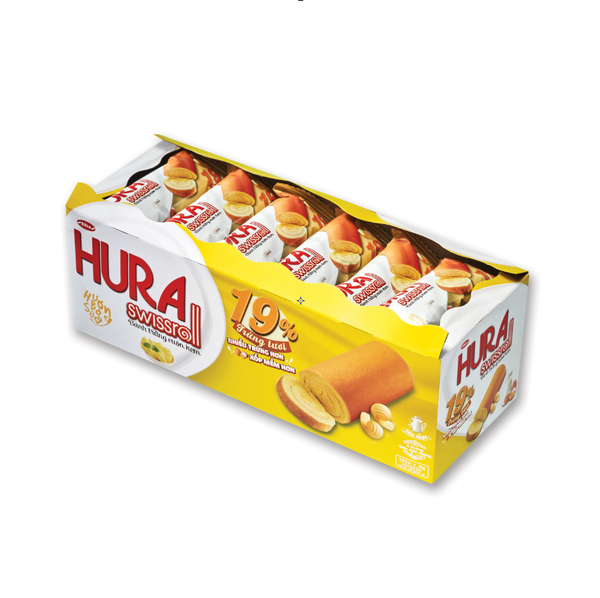 Hura Swissroll in demi paper box 360g - Butter milk flavor Bibica ...