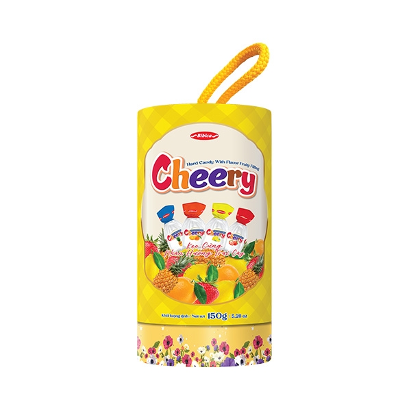 Cheery Fruit Filling Hard Candy In Paper Box 150g - Yellow Bibica ...