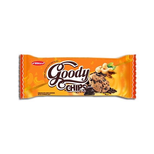 Goody chocolate chip cookies with cashew nut in plastic bag 80g Bibica ...