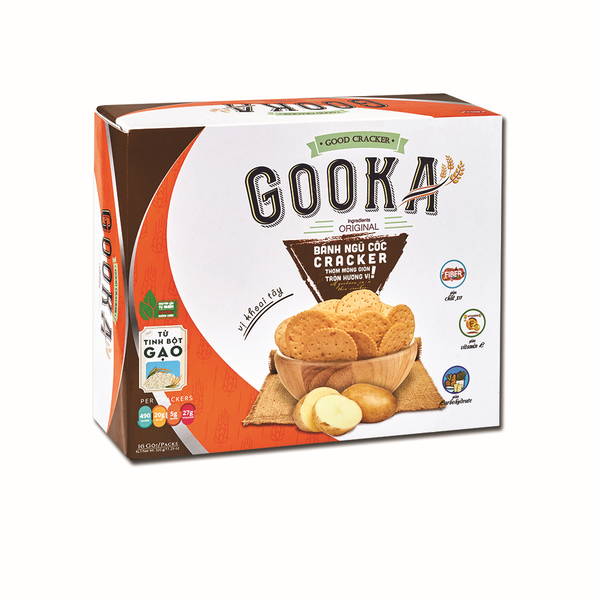 Gooka Cereal cracker in paper box 320g - Potato flavor Bibica - Essence ...