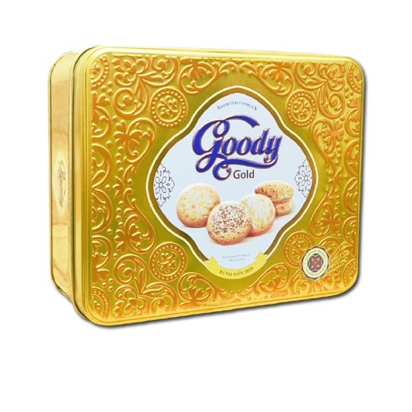 Goody Gold Assorted Cookies In Tin 180g Bibica - Essence of ...