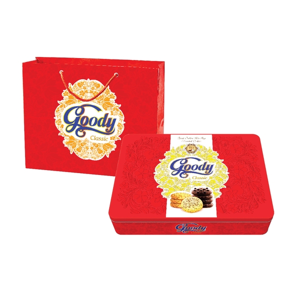 Goody Classic Assorted Cookies in tin 400g Bibica - Essence of ...