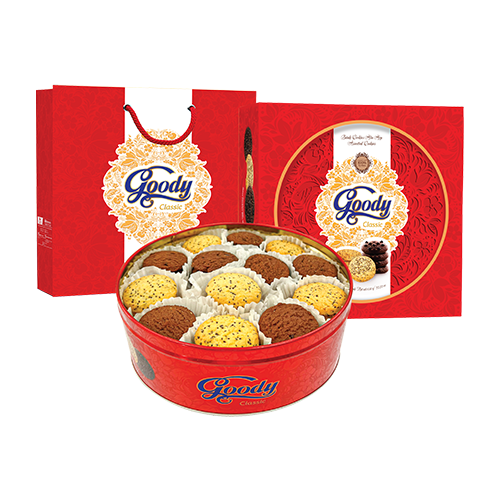 Goody Classic Assorted Cookies In Tin 630g Bibica - Essence of ...