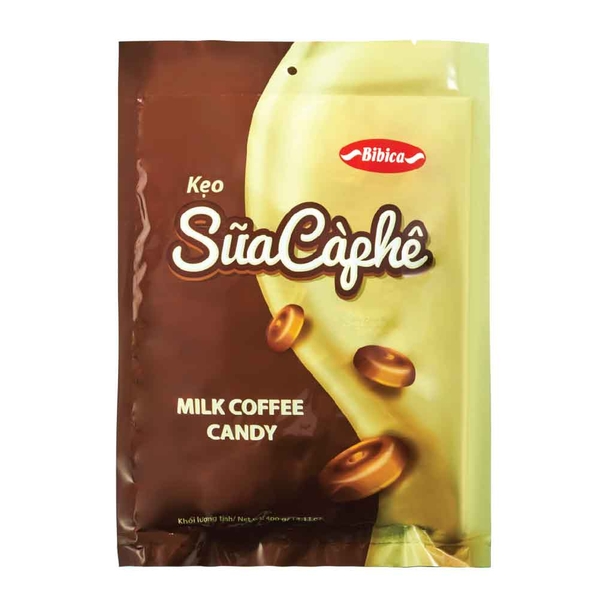 Sua Ca Phe hard candy in plastic bag 400g Bibica - Essence of ...