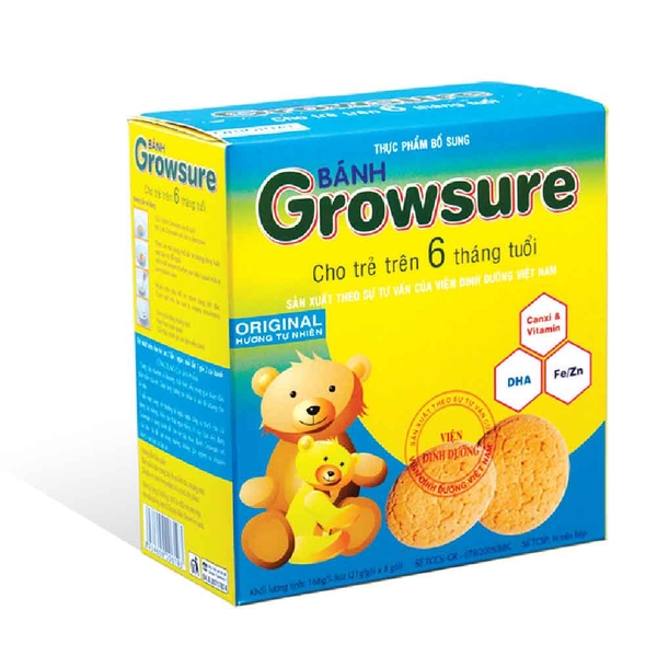 Growsure Nutritional Cookies in paper box 168g - Orginal flavor Bibica ...
