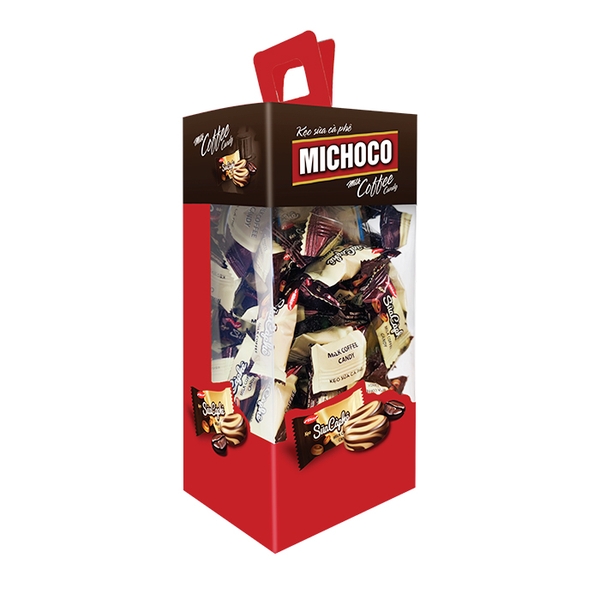 Michoco milk coffee hard candy in in square paper box 300g Bibica ...