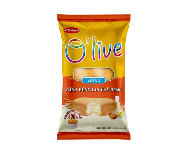 O'Live Sponge Cake with Chicken Floss In Pack 55g Bibica - Essence of ...