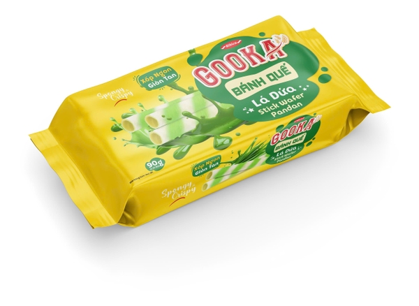 Gooka Wafer Stick – Pandan Leaf Flavor (90g Bag) Bibica - Essence of ...