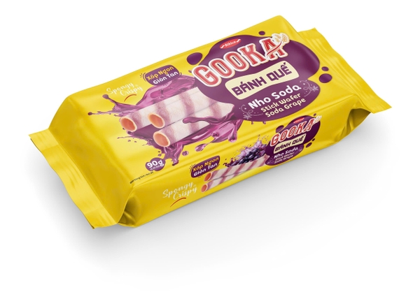 Gooka Wafer Stick – Grape Flavor (90g Bag) Bibica - Essence of ...