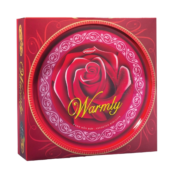 Warmly Assorted Cracker in tin 350g - Red Rose Bibica - Essence of ...