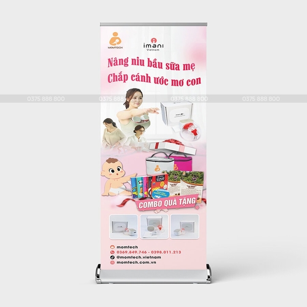 In Standee Cuốn 0.8x2M | In Nhanh Giá Rẻ | Standee Việt Nam