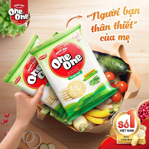 Bánh Gạo Vị Ngọt ONE ONE - Túi 150G Sato Mart- Cửa hàng tạp hóa tiện lợi