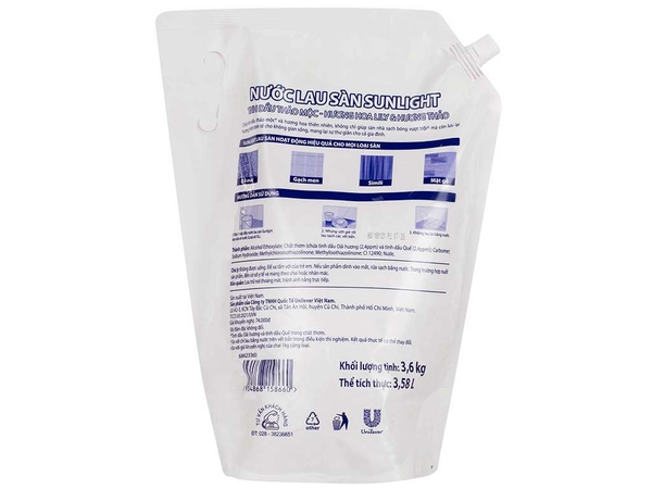 Nước Lau Sàn Sunlight Hương Hoa Hạ Túi 3.6kg Sato Mart- Cửa hàng tạp ...