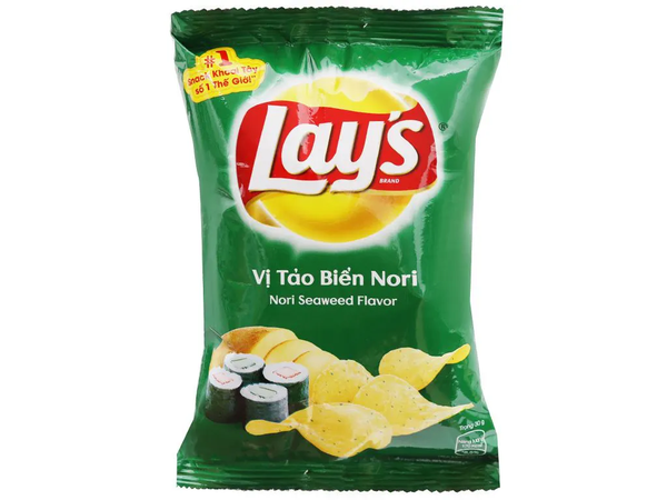 Snack Lays vị Tảo biển Nori - Bịch 29g Sato Mart- Cửa hàng tạp hóa tiện lợi