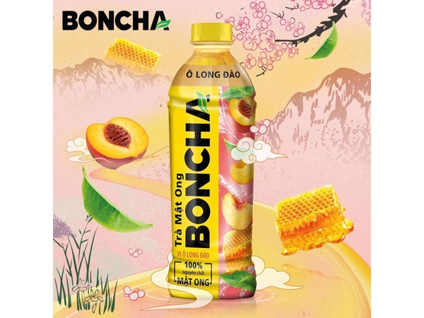 Trà Mật Ong Boncha Vị Đào - Chai 450ml Sato Mart- Cửa hàng tạp hóa tiện lợi