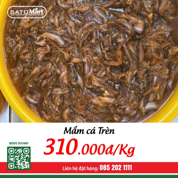 Mắm Cá Trèn Đặc Sản Châu Đốc 1Kg Sato Mart- Cửa hàng tạp hóa tiện lợi