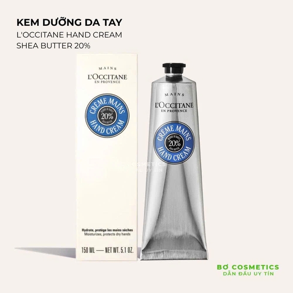 [Mẫu Mới] Kem Dưỡng Da Tay L'Occitane Hand Cream Shea Butter 20% 150ml