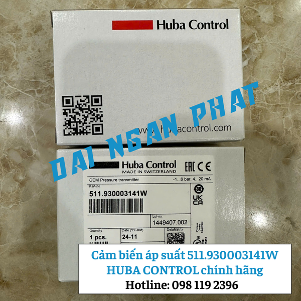 Cảm biến áp suất 511.930003141W HUBA CONTROL chính hãng