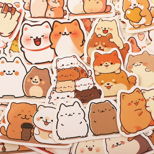 [ Set 10 Túi ] Sticker PVC Cute ( 1 Túi 108 Miếng ) - 920926