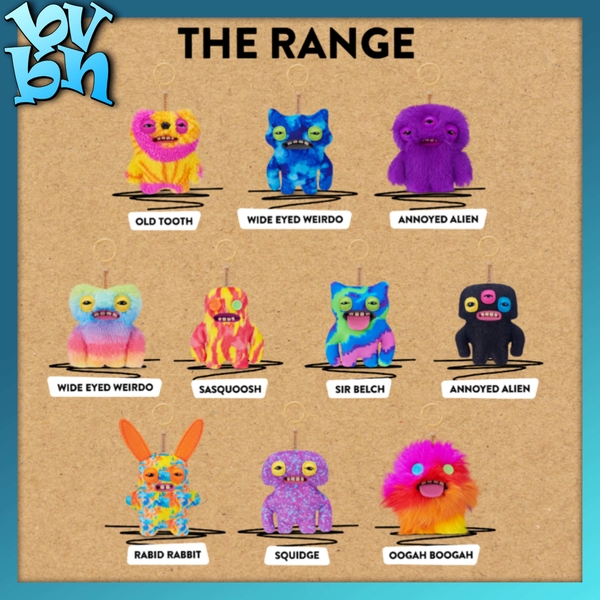 FUGGLER MINI SERIES 6 KEYRINGS SIZE 5"