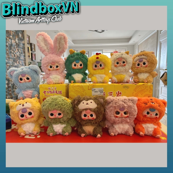 BlindBox Baby Three 12 Chinese Zodiac Bé ba tuổi hộp mù 12 con giáp