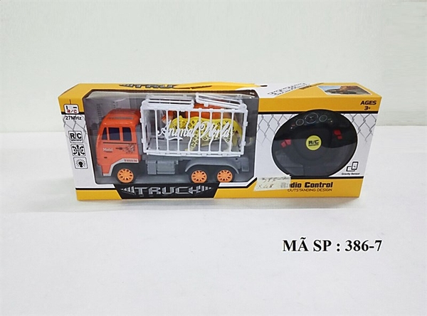 386-7 HỘP XE CT ĐK CHỞ 2C THÚ SƯ TỬ, CỌP KHÔNG SẠC, VÔ LĂNG