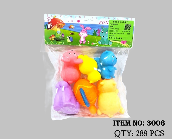 3006 TÚI CHÍT THÚ 6C ĐỦ MẪU (CÁ, HÀ MÃ, THỎ, HẢI CẨU) (PVC)