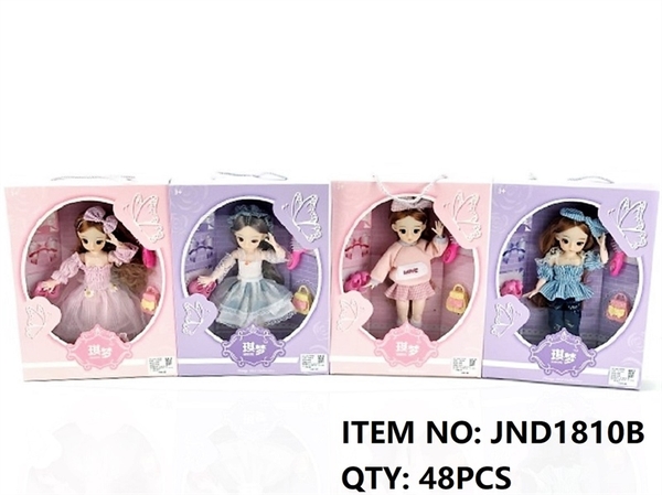 JND1810B HỘP BABY 1C KHỚP, MẮT THỦY TINH, GIÀY, TÚI XÁCH, LƯỢC