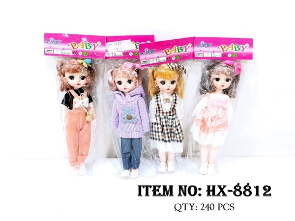 HX-8812 TÚI BABY 1C KHỚP, MẮT THỦY TINH ĐỦ MẪU