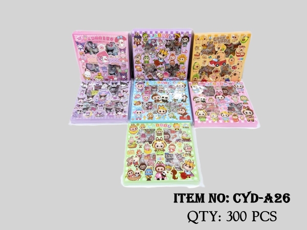 CYD-A26 HỘP 100 MIẾNG DÁN STICKER ĐỦ MẪU (DF99-001-003)