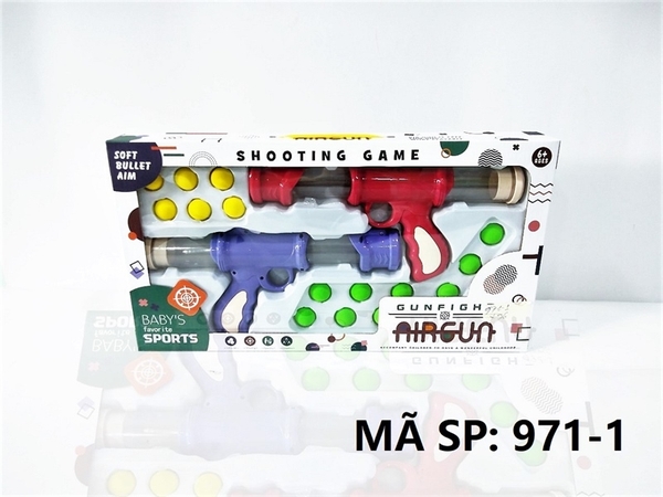 971-1 HỘP X_ THỤT BANH 2C 16 TRÁI Gunfight Air Gun