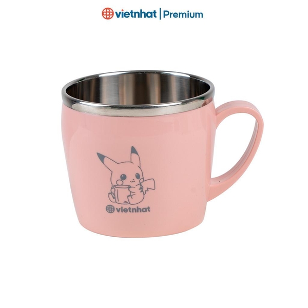Cốc, ly inox ăn dặm giữ nhiệt cho bé 200ml C6351 Nhựa Việt Nhật Shop