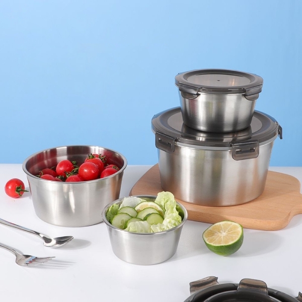 Set 4 Hộp Lạnh Inox 304 Food Boxes