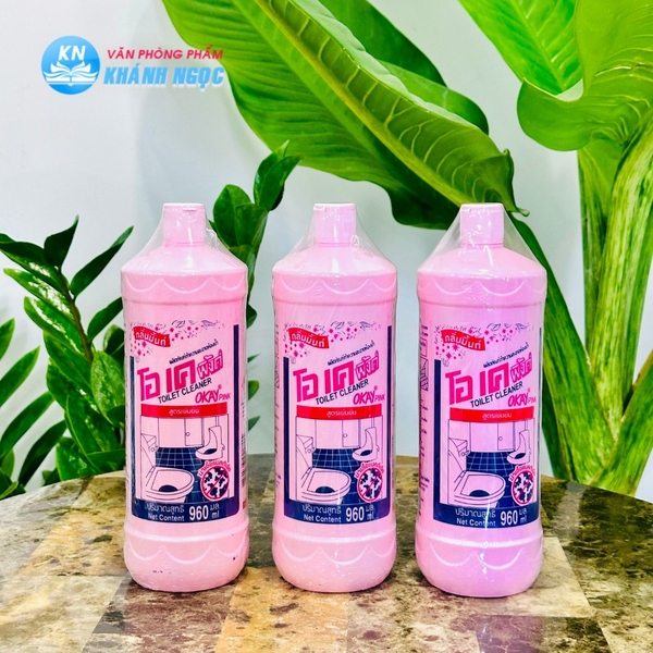 Nước tẩy Toilet Okay Pink 960ml - vppkhanhngoc