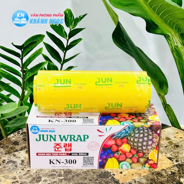 Màng bọc thực phẩm JUN WRAP KN-300 (có hộp) - vppkhanhngoc