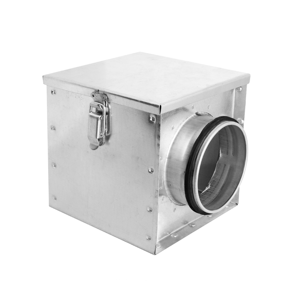 HVAC duct filter housing