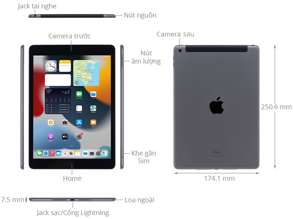 IPAD GEN 9 64G + 5G