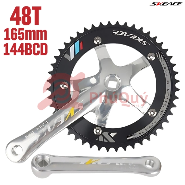 Dĩa Nhôm SKEACE Cốt Vuông 48T 165mm BCD144 SKEACE QUICK TIME