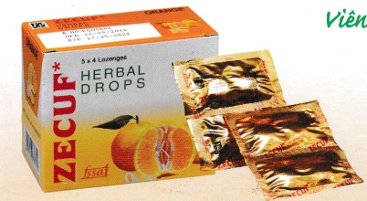 ZECUF Herbal drops (Mùi cam), H/20 viên, T/180H
