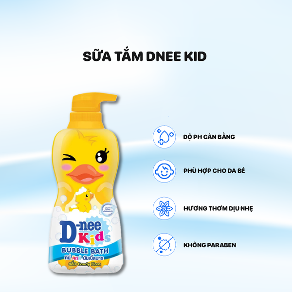 Sữa tắm Dnee Kids 400ml - Vàng - Duck