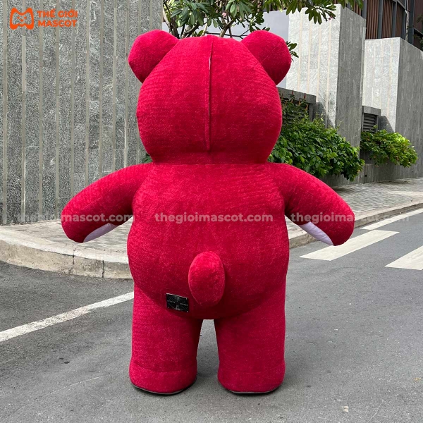 Mascot Hơi Gấu Dâu Lotso