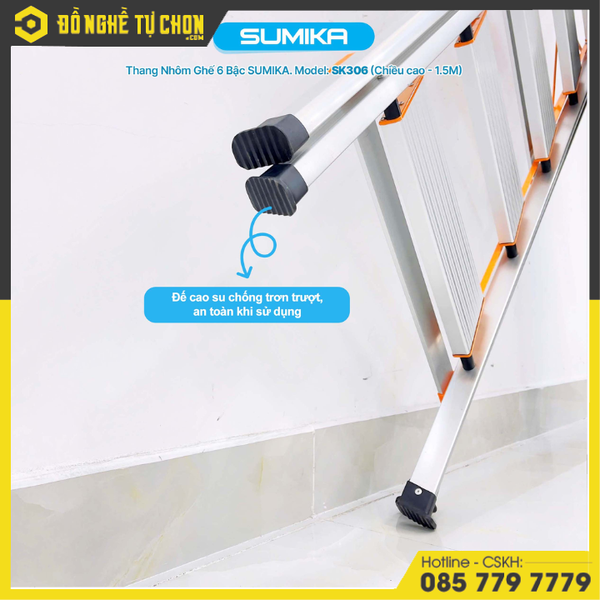 Thang Nhôm 6 Bậc Sumika SK306