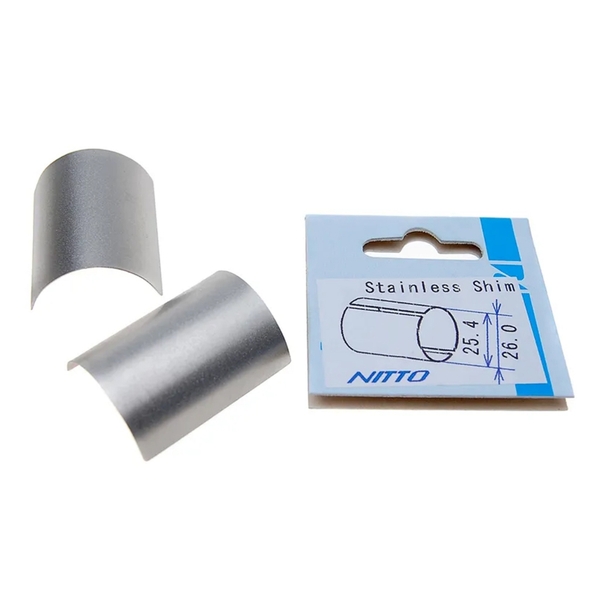 NITTO Stainless Handlebar Shim 25.4mm to 26.0mm
