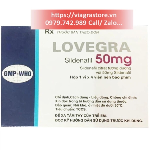 Lovegra 50mg Pharbaco Điều Trị Rối Loạn Cương Dương | viagrastore.vn