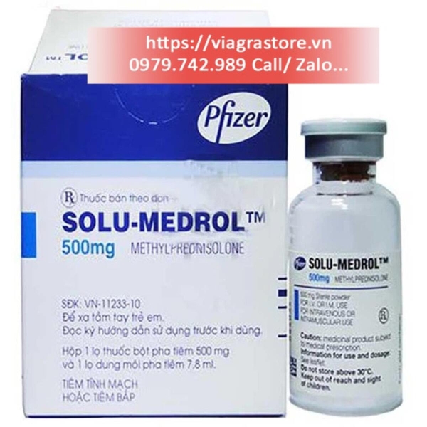 Solu-Medrol 500mg Pfizer | viagrastore.vn