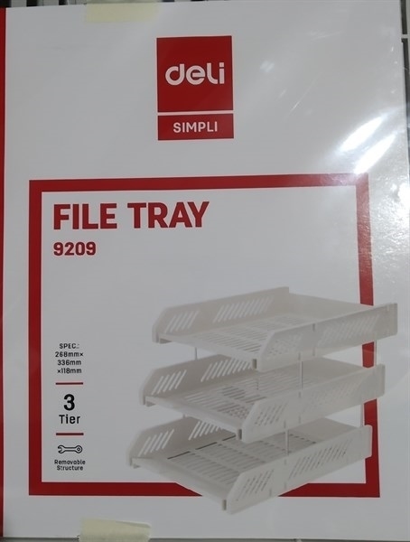Kệ hồ sơ 3 tầng nhựa A4 Deli 9209 chốt sắt (6)