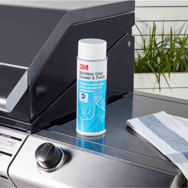 Chai Xịt Vệ Sinh Và Đánh Bóng Bề Mặt Kim Loại, Inox 3M Stainless Steel Cleaner & Polish 14002